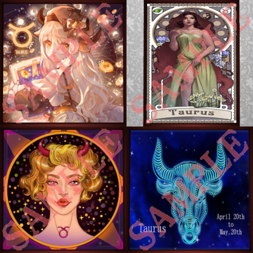 Second Life Marketplace - Art- Zodiac Set TAURUS